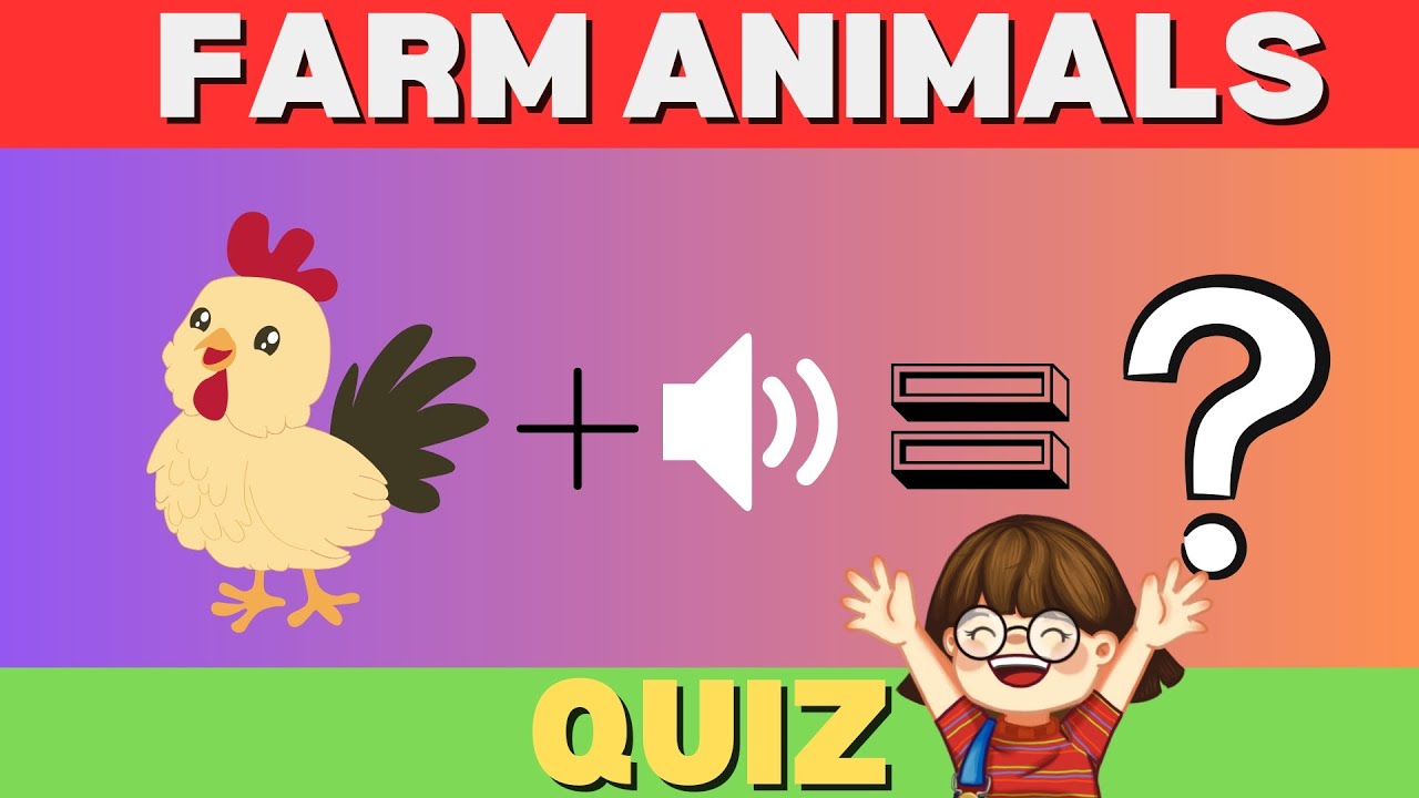 Farm Animals Quiz| Quiz for Kids| kids trivia |Fun Quiz #1 - YouTube