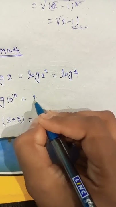 maths logarithm tricks - YouTube