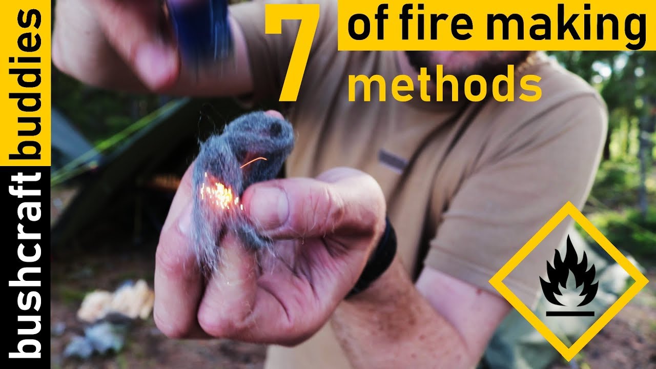 7 Bushcraft Fire Making Techniques - 7 Methoden Feuer zu machen, die Du ...