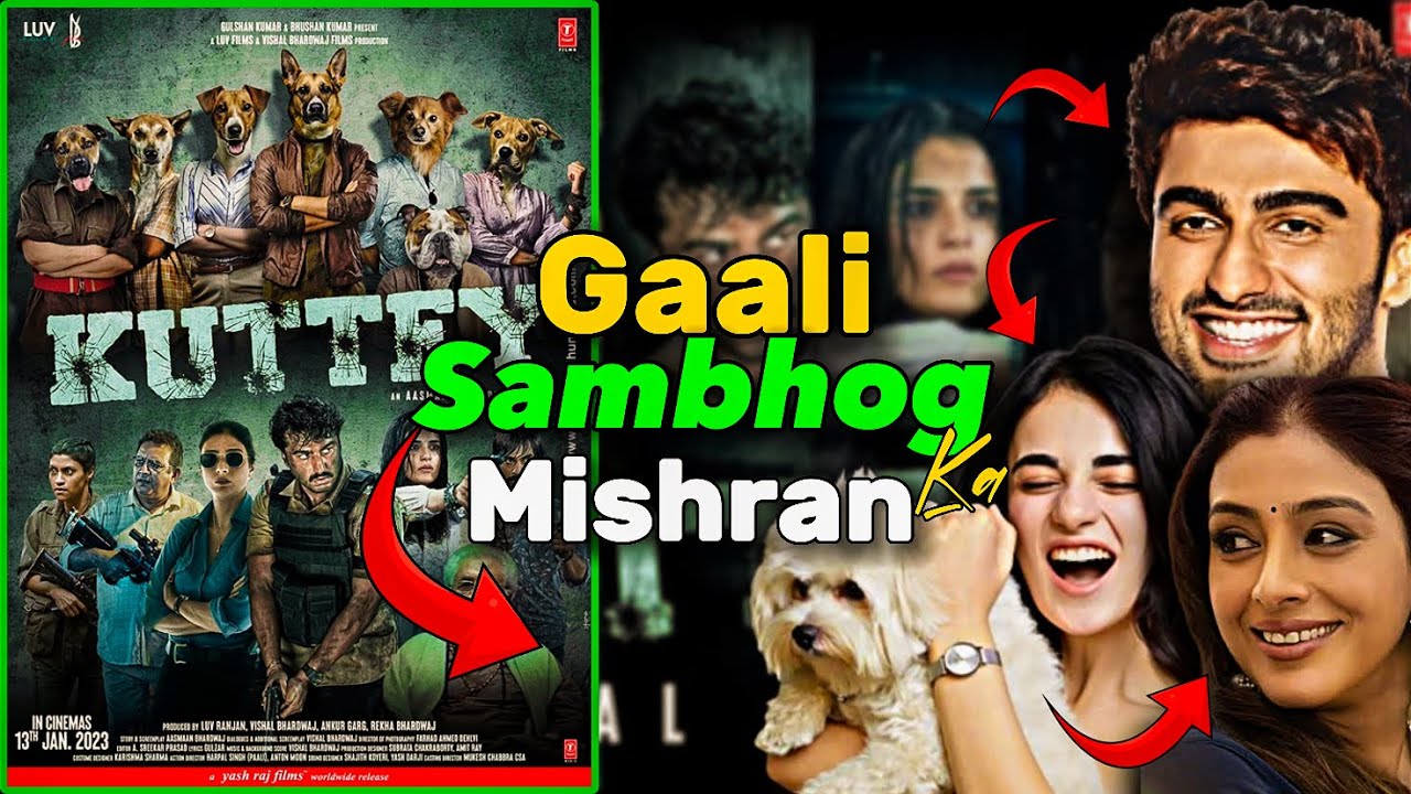 Sambhog! Kuttey Trailer Review | Arjun Kapoor | Radhika Madan | Tabu ...