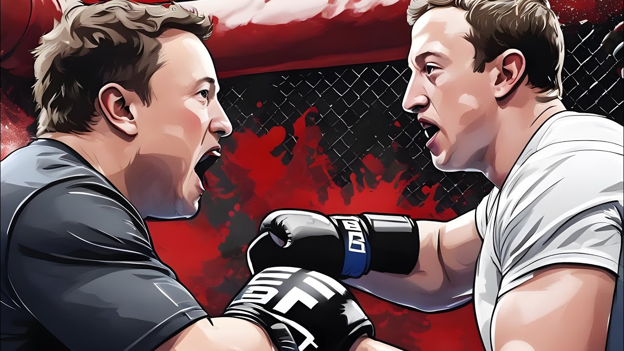 Elon Musk Battles Mark Zuckerberg 🔥#animation #battle #animecomic # ...