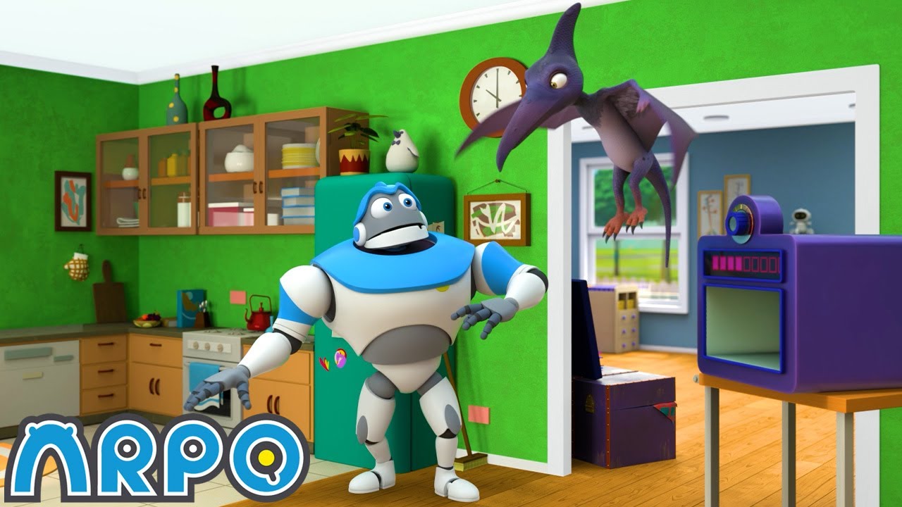 Ptera Terror Time | ARPO The Robot | Robot Cartoons for Kids | Moonbug ...