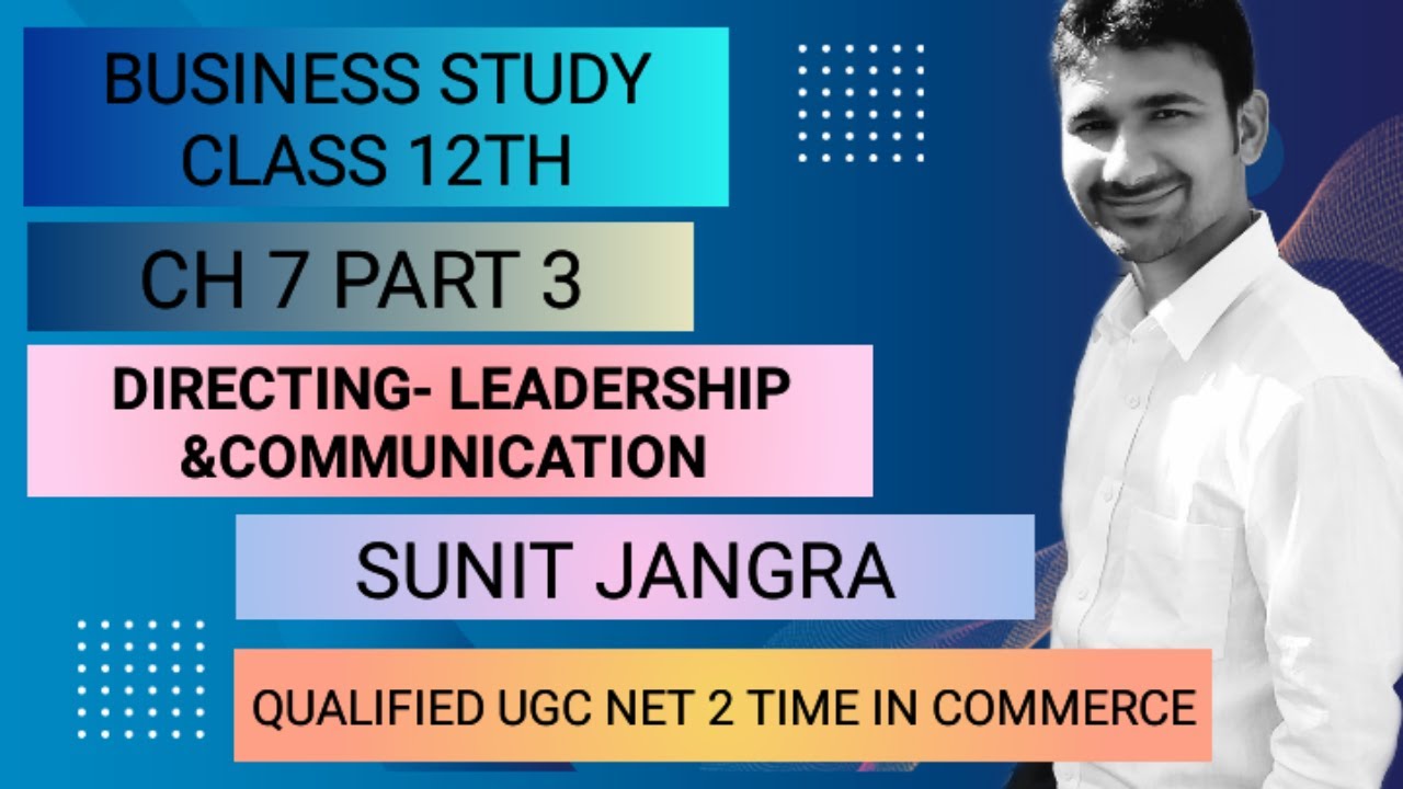 Leadership and communication business studies class 12 Part 3 | HBSE ...