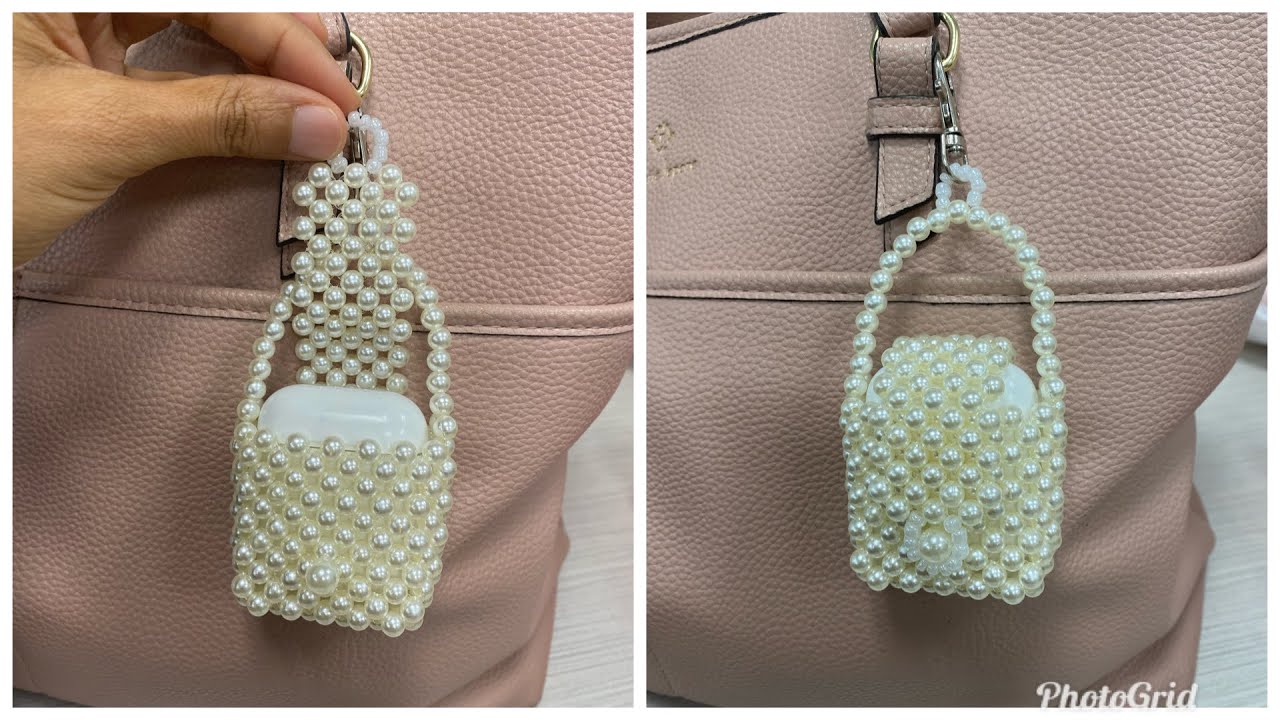 Beaded AirPod case/ AirPod bag/AirPod holder/beaded mini bag/পুতির ...