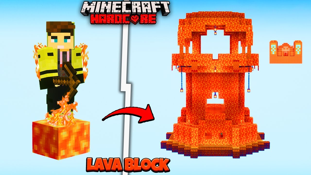 Minecraft, But It's Only 1 Lava Block - YouTube