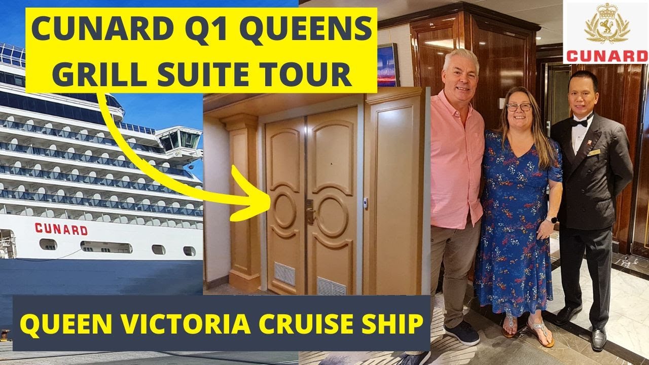 Cunard Queen Victoria Queens Grill Q1 Aquitania Grand Suite 7150 Tour ...