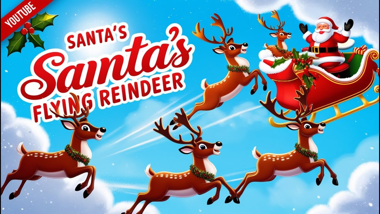 Ride with Santa’s Flying Reindeer – The Most Magical Christmas Song for ...