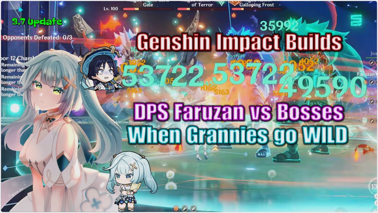 Genshin Impact Builds 💥 DPS Faruzan 🌪️ When Grannies go WILD ☠️🐻 FT ...