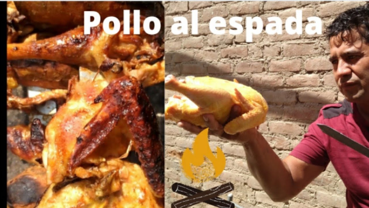 ¡POLLO AL ESPADA! fácil y delicioso - YouTube