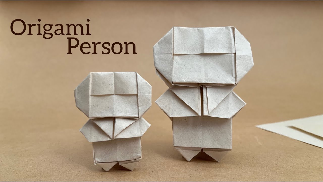 How to make an origami person - YouTube