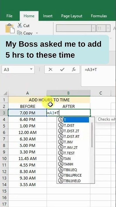 LEARN HOW TO ADD HOURS TO TIME IN EXCEL | QUICK TIPS AND TRICKS - YouTube