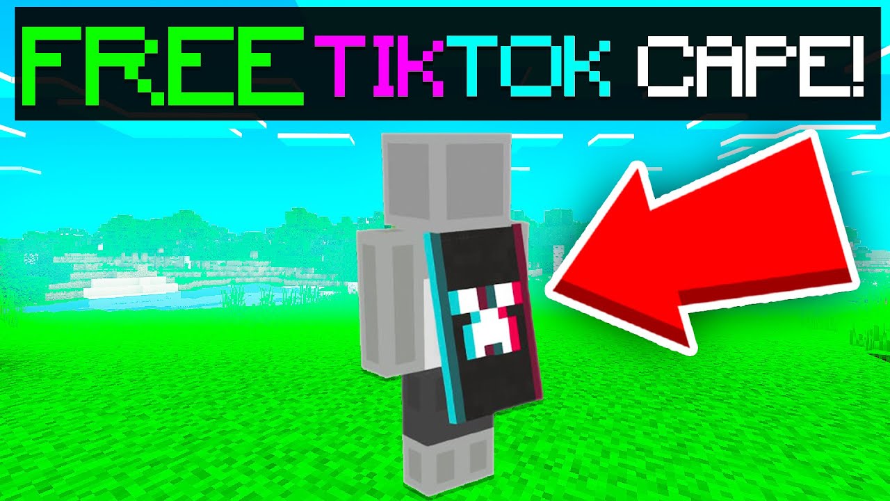 How To Get The Tiktok Cape in Minecaft! (FREE BEDROCK/JAVA CAPE) - YouTube