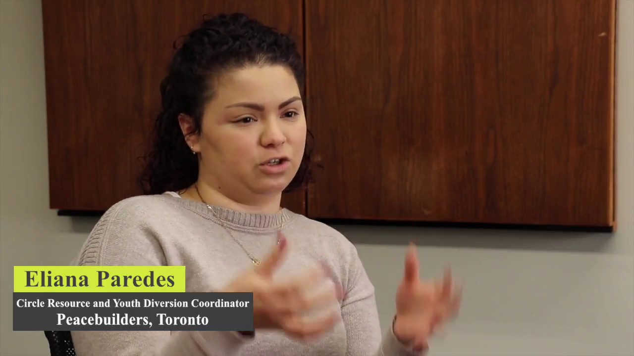 Eliana Paredes talks about youth diversion programs at Peacebuilders ...