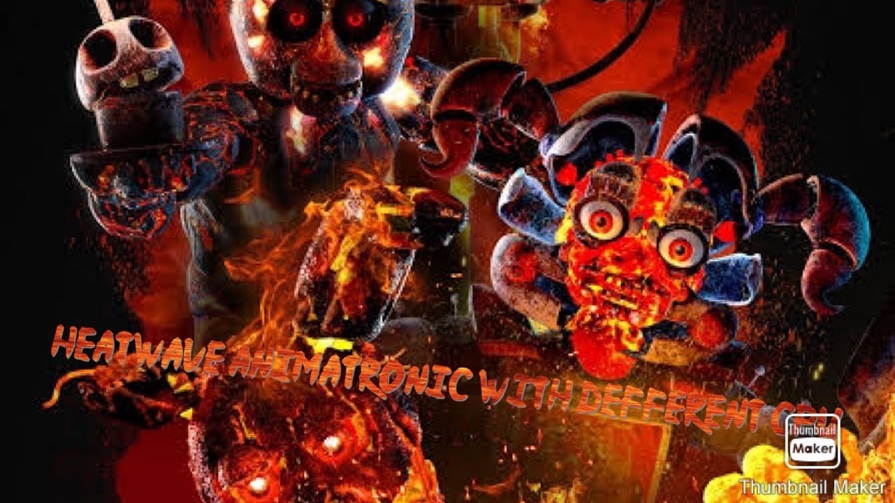 Fnaf AR : heatwave animatronic with different cpu - YouTube