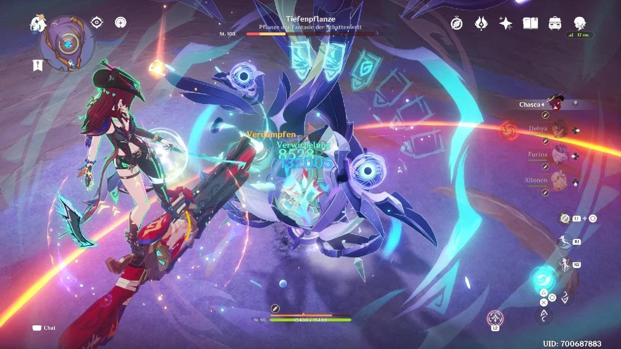 [Genshin Impact] Test Chasca C0 mit Dehya, Furina u. Xilonen Vs ...