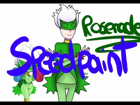 Speedpaint - Let's Draw Pokemon#4 [Roserade] - YouTube