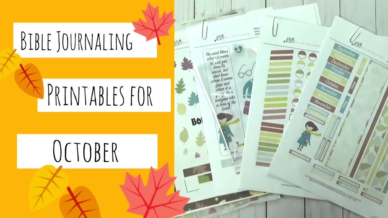 October 2018 Bible Journaling Printables by Bible Journaling Ministries ...
