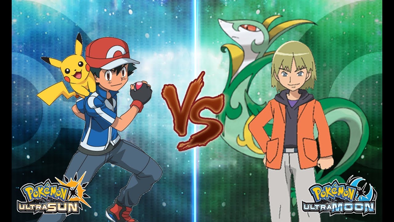 Pokemon Ultra Sun and Ultra Moon Ash Vs Trip (Kalos Vs Unova) - YouTube