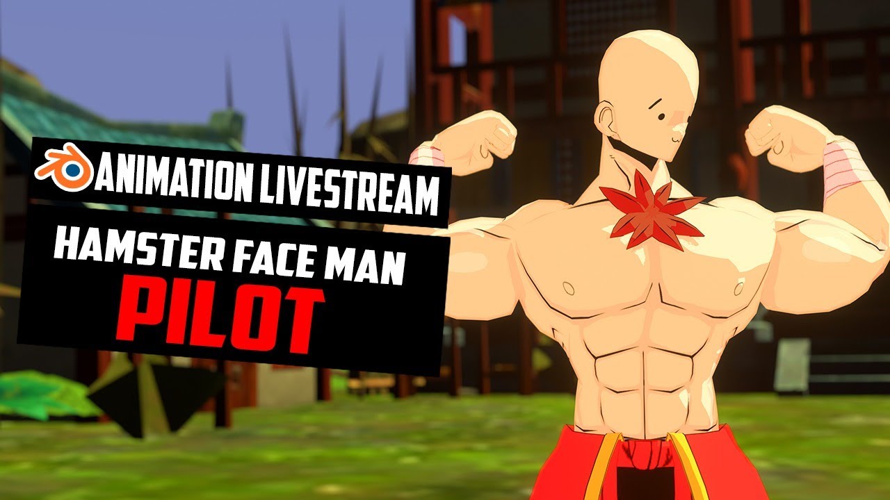 Hamster Face Man Pilot | Blender Animation Stream - YouTube