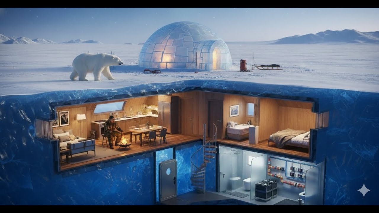 Inside a Secret Arctic Survival Bunker Building a Hidden Shelter in the ...
