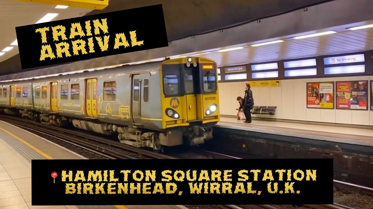 Train arrival at Hamilton Square Station | #train #station # ...