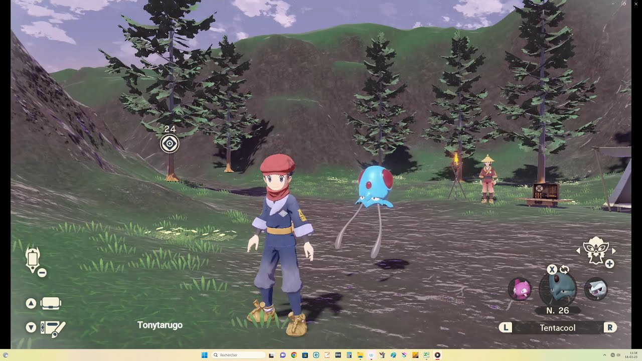 Capture de Tentacool LEGENDES POKEMON ARCEUS - YouTube