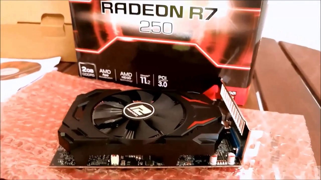 Unboxing VGA Card R7 250 & Pemasangan di PC Intel Core 2 Duo - YouTube