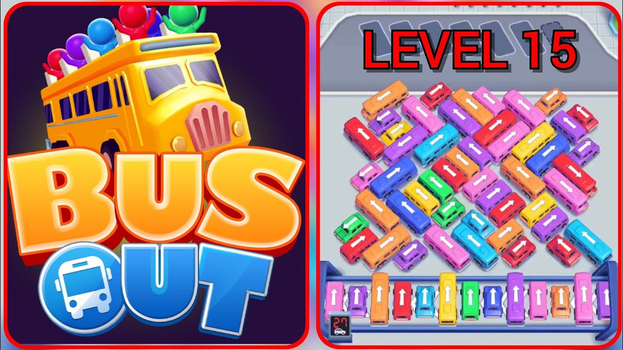 Bus Out Level 15 Game Walkthrough || Bus Out - Bus Jam Puzzle Game ...