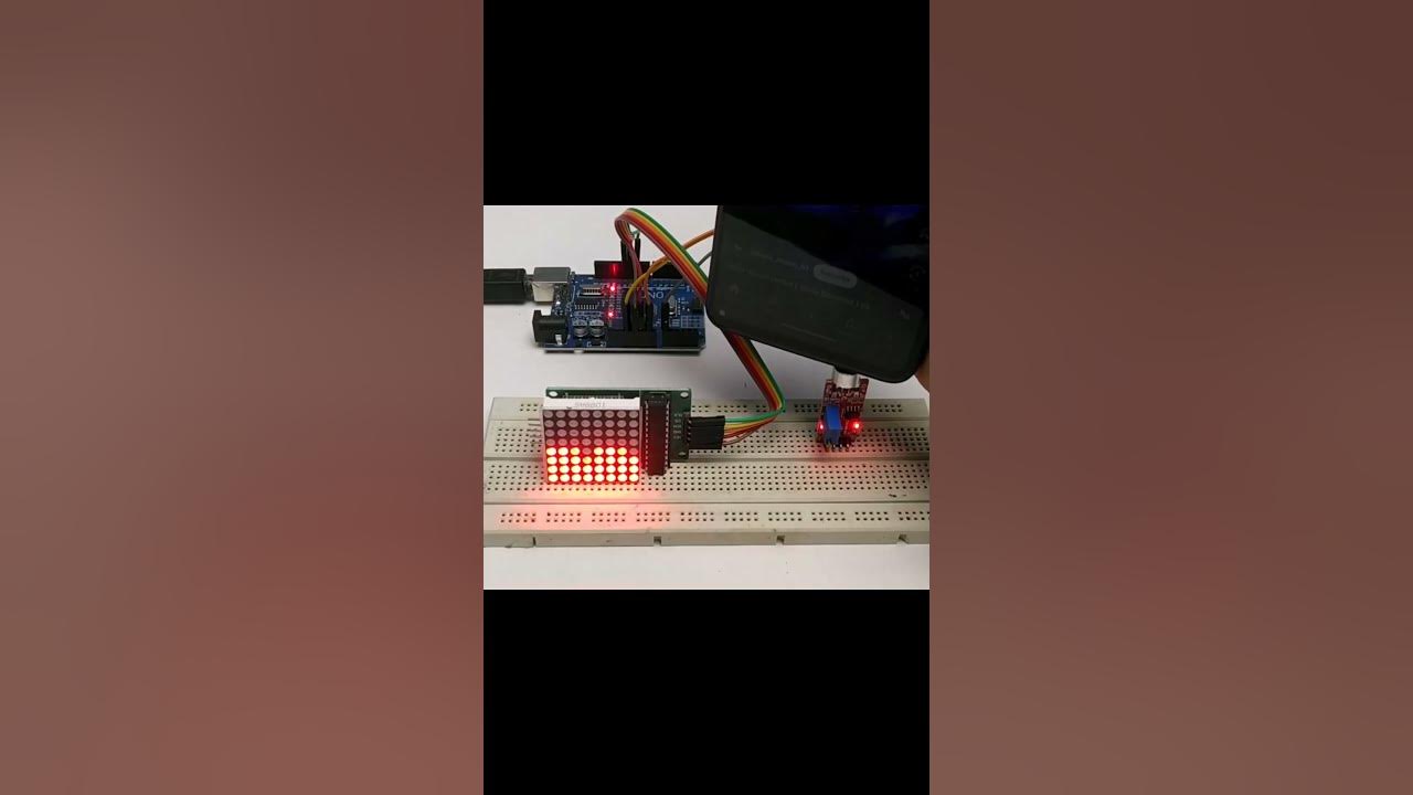 Audio-Driven Beats on LED Matrix Display Using Arduino #shorts #experiment - YouTube