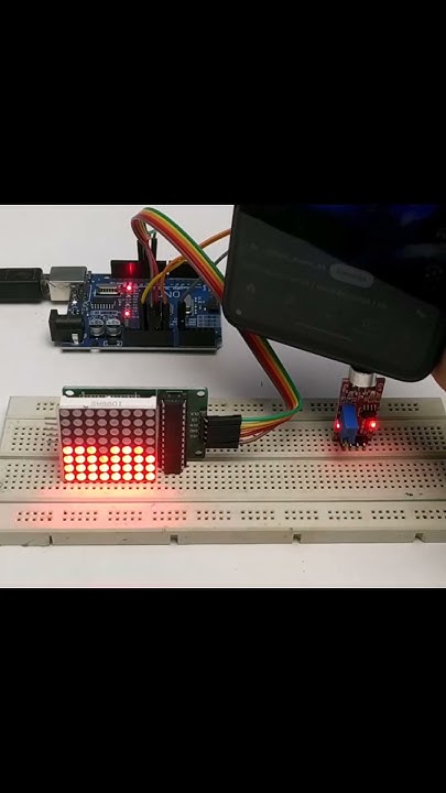Audio-Driven Beats on LED Matrix Display Using Arduino #shorts #experiment - YouTube