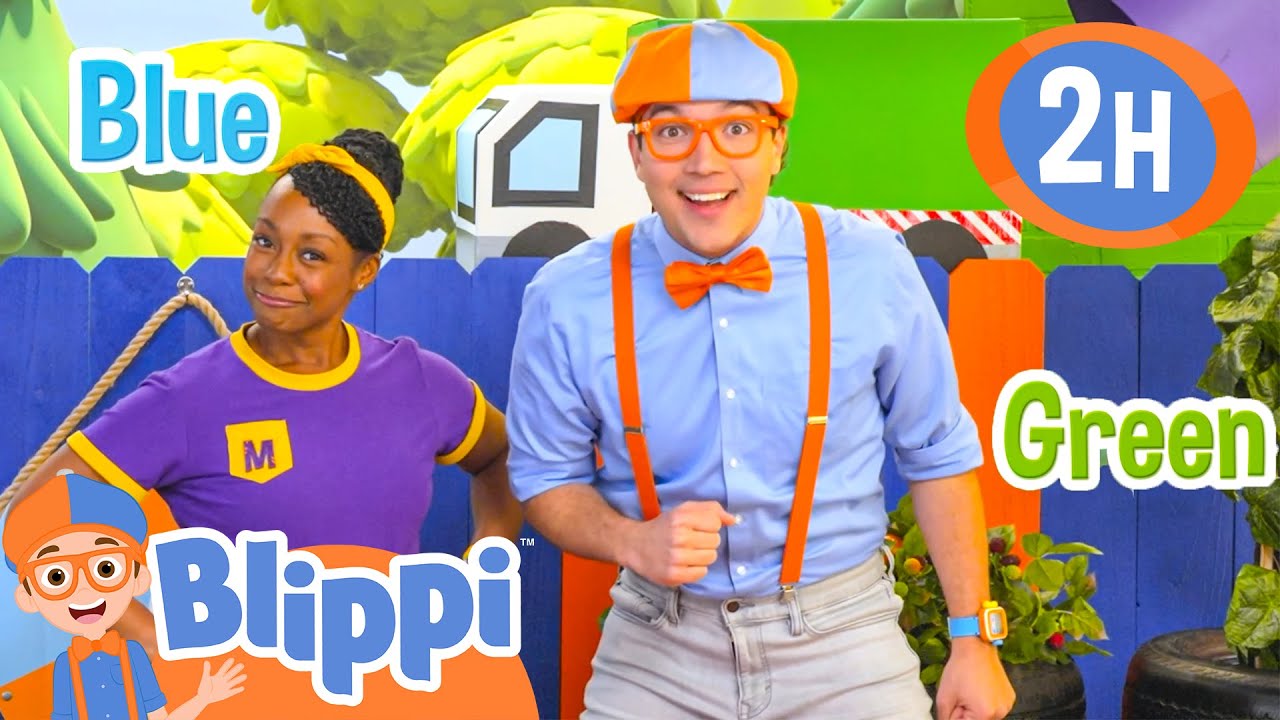 🌈Blippi's Ball Pit Color Game | Blippi | NEW Superhero Cartoon for Kids ...