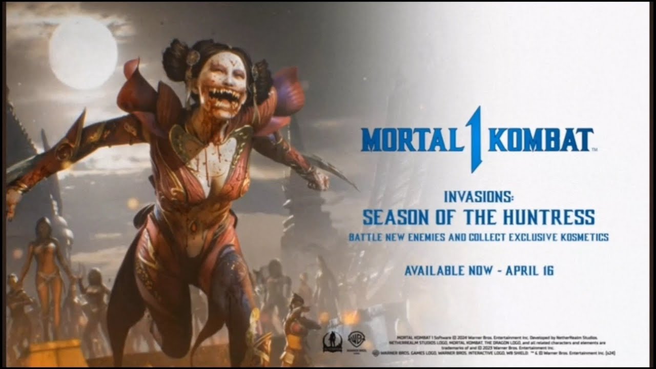 MORTAL KOMBAT 1 :- invasions season of the Huntress ,Trailer 😎..!!! # ...