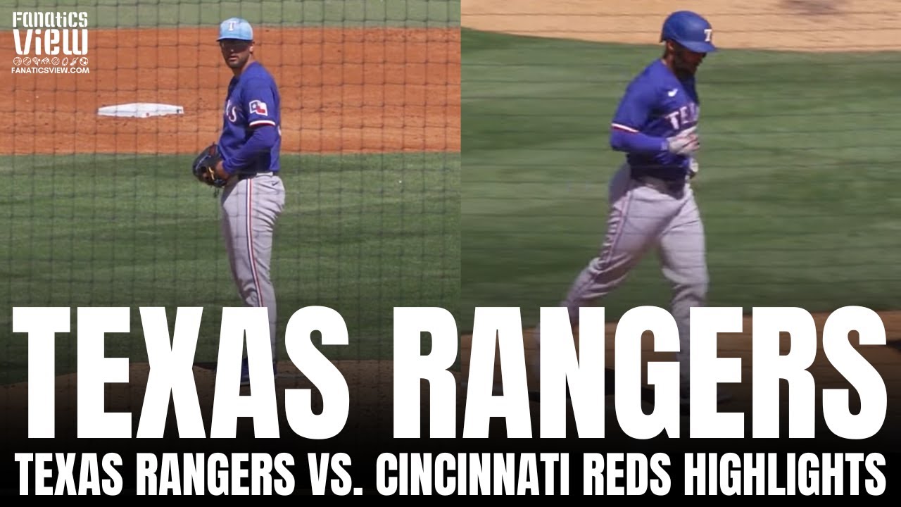 Texas Rangers vs. Cincinnati Reds Game Highlights | Marcus Semien Grand ...