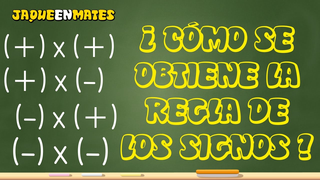  C mo Se Obtiene La Regla De Los Signos YouTube