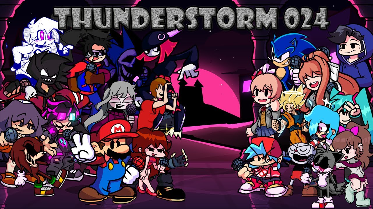 THUNDERSTORM 024 But Every Turn A Different Cover Is Used 🎶 (FNF ...