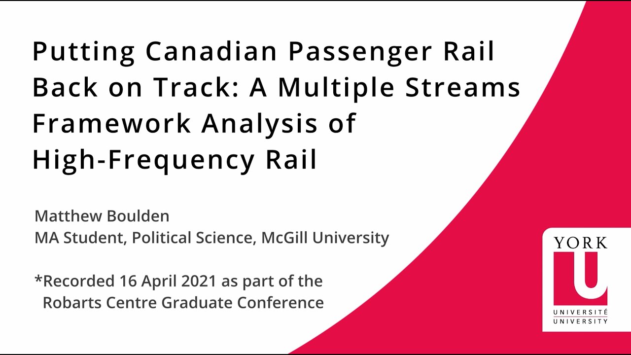 Putting Cdn Pax Rail Back on Track: A Multiple Streams Framework ...