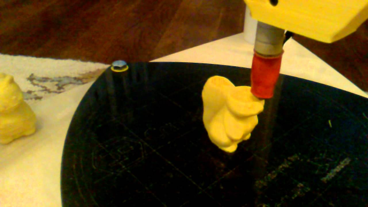RepRap LISA Simpson - First Good Print - YouTube
