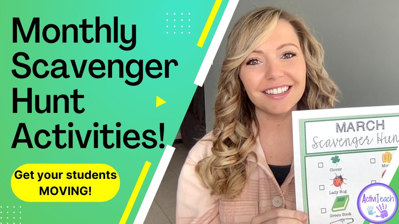 Engage Your Students with Monthly Scavenger Hunt Activities - Preschool ...