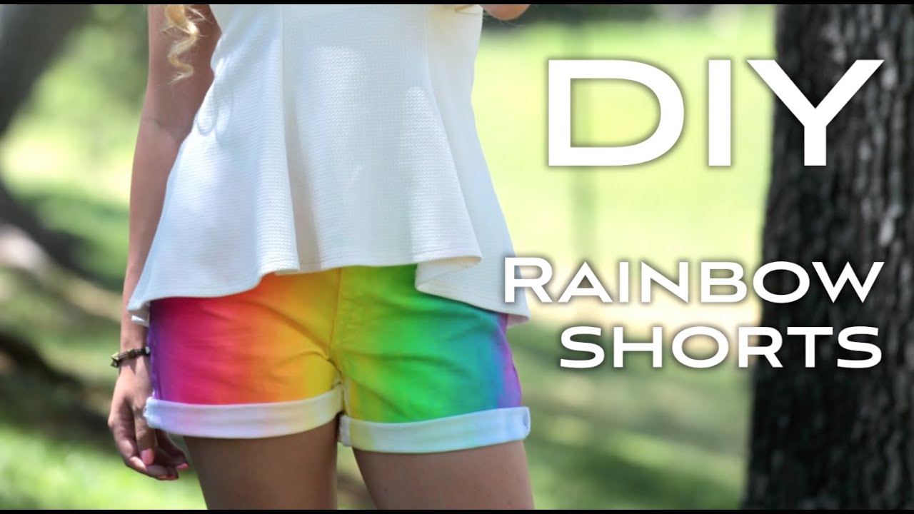 DIY your own Rainbow ColorShot shorts - YouTube