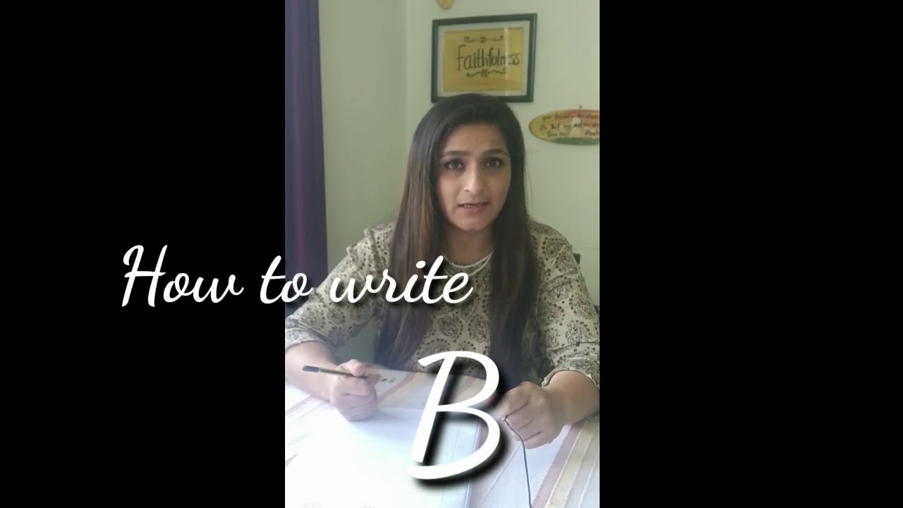 Learn How To Write B In CURSIVE HANDWRITING YouTube Learn How To Write B In CURSIVE HANDWRITING YouTube