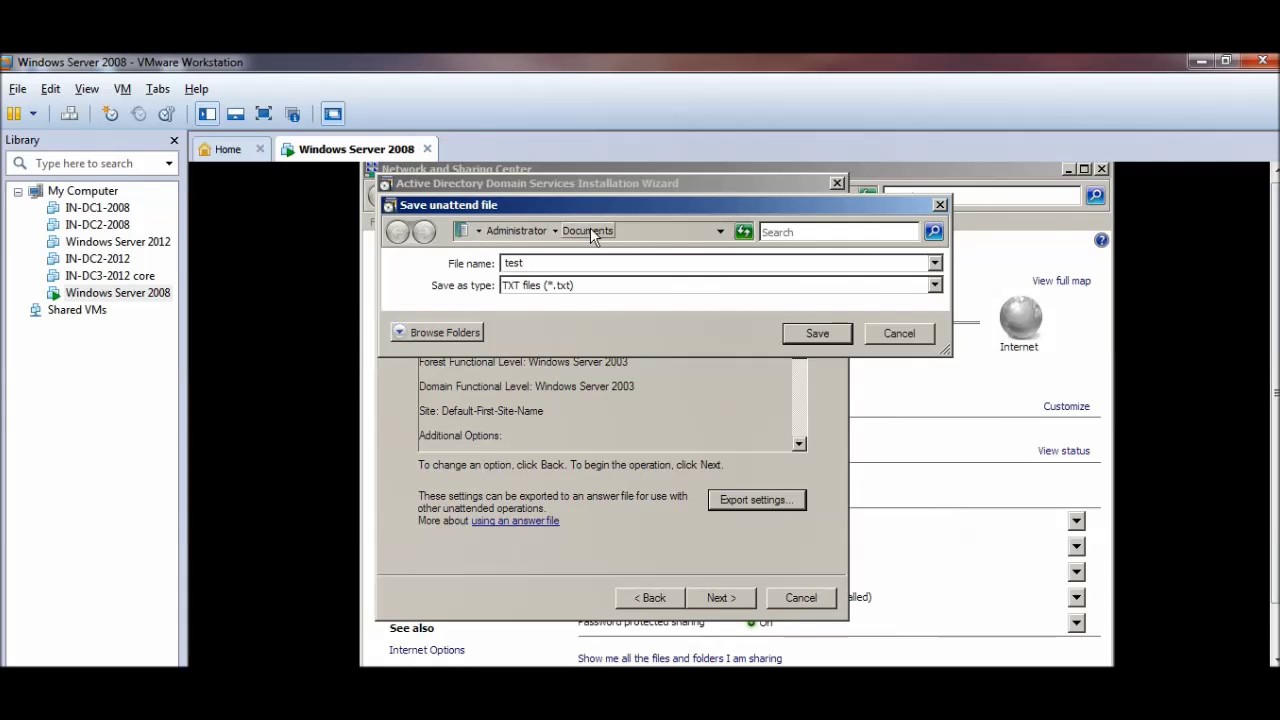 Install Active Directory Domain Services : Windows Server 2008 : VMWare ...