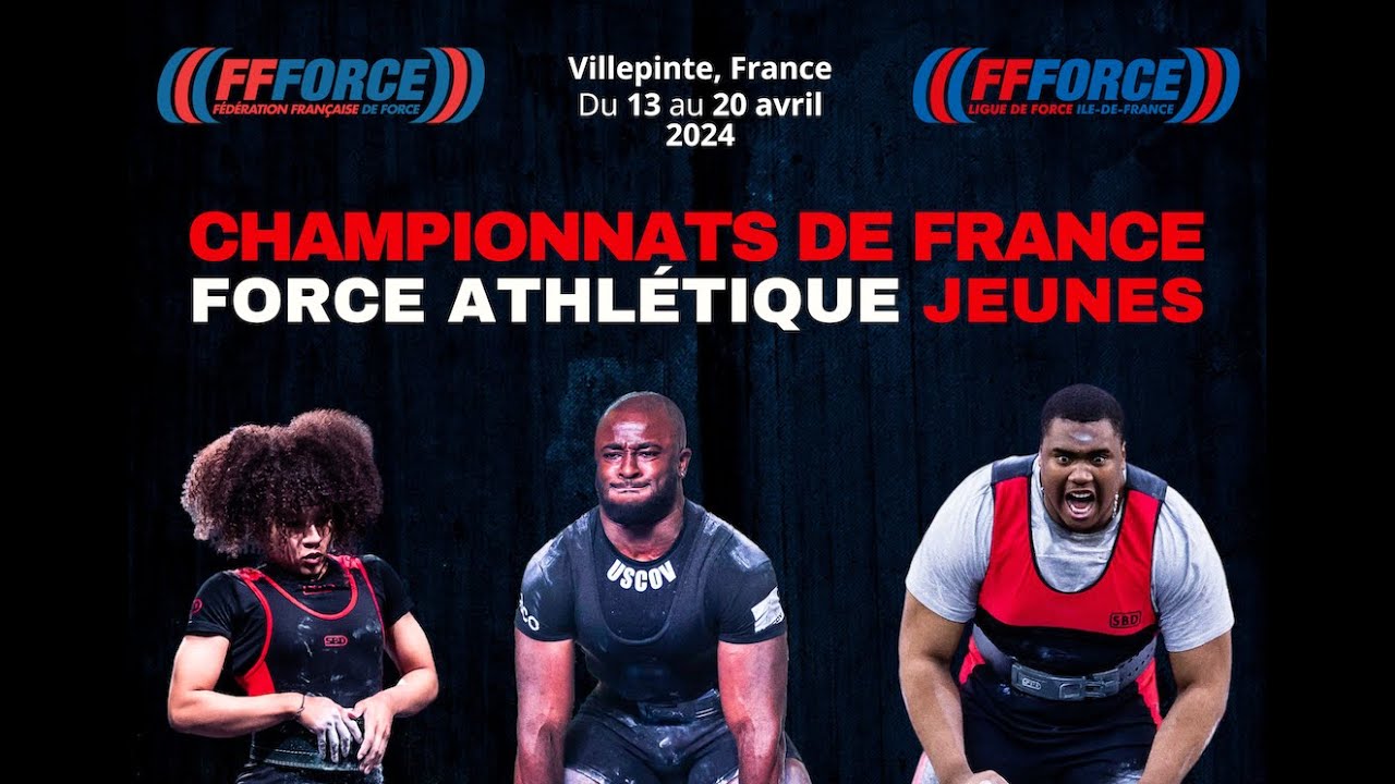 CHAMPIONNATS DE FRANCE JEUNES DE FORCE ATHLÉTIQUE 2024 JOUR 1 - YouTube