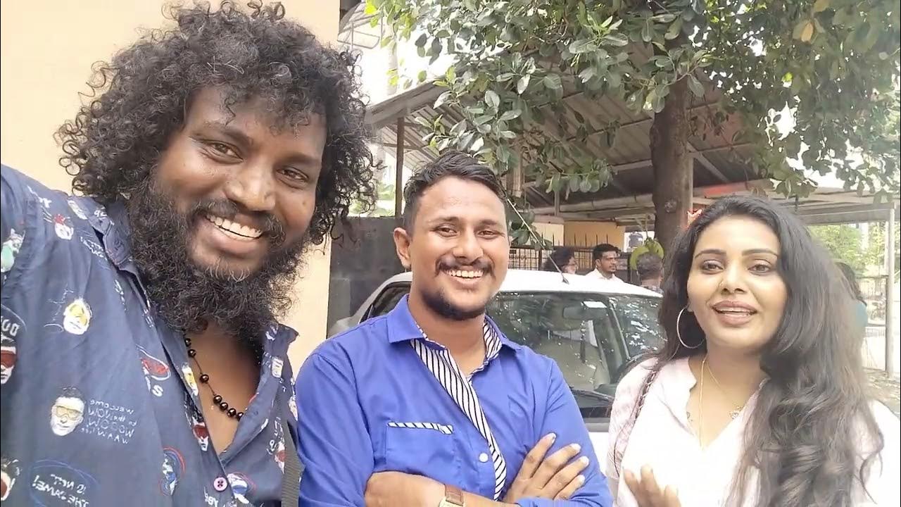 Alin Jose Perera and abhilash attayam anchoring interview aro movie actress interview - YouTube