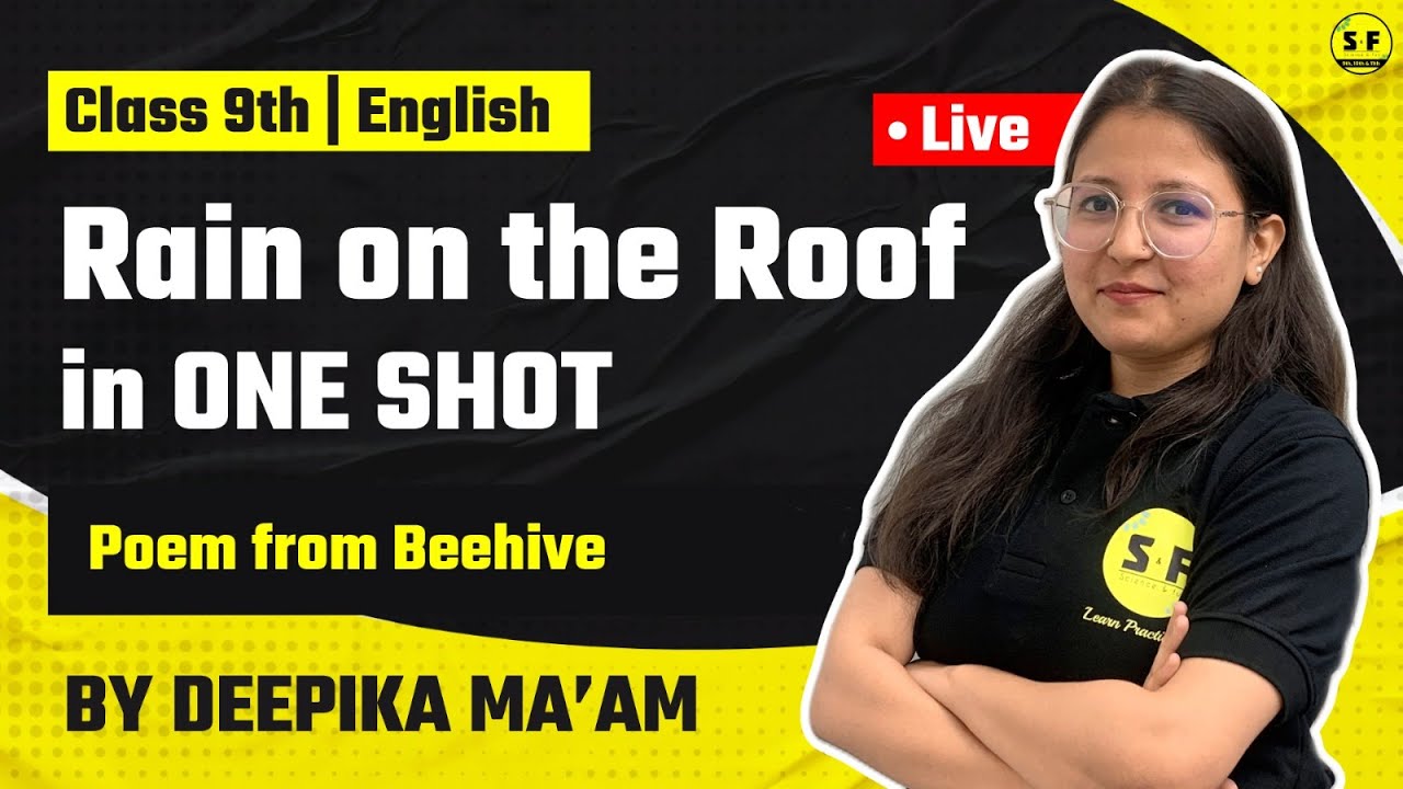 Class 9th Live English Rain On The Roof In One Shot With Important class-9th-live-english-rain-on-the-roof-in-one-shot-with-important