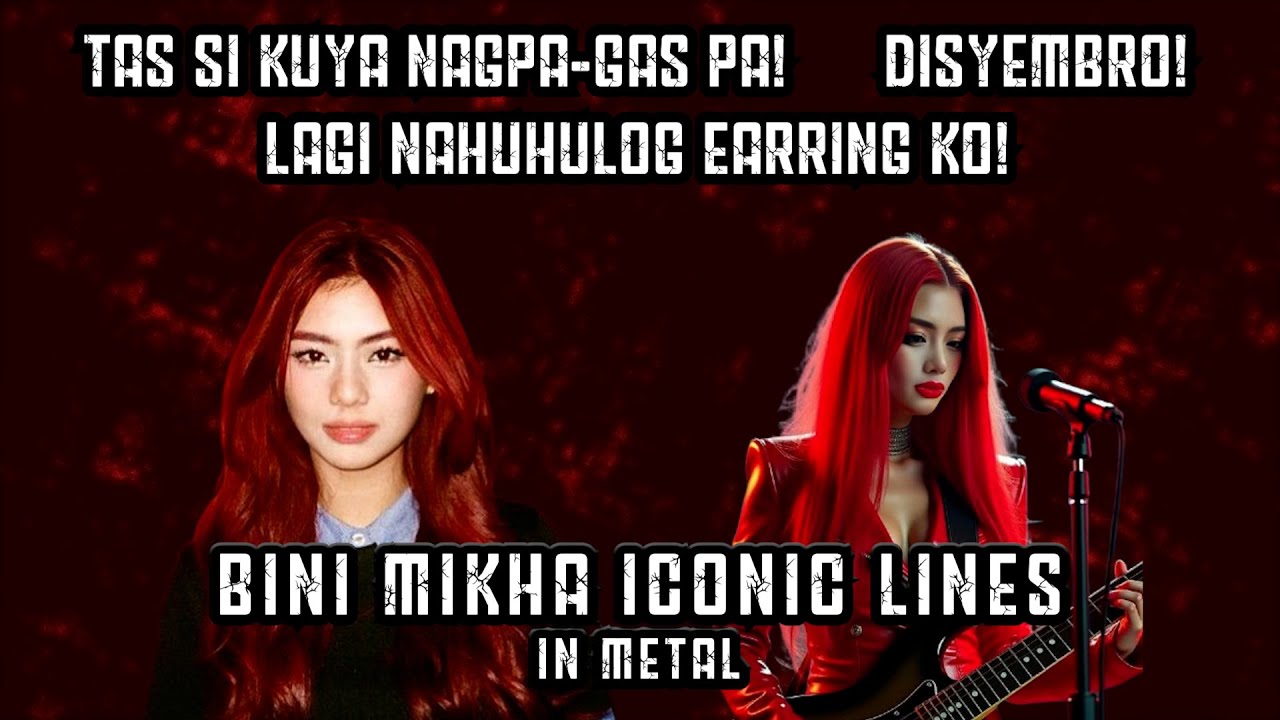 BINI MIKHA Iconic Lines in Metal 🤘🦊 - YouTube
