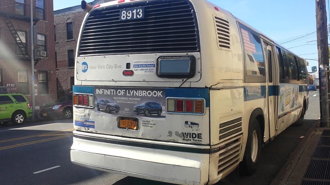 MTA Bus: 1996 Nova Bus RTS [#8913] Air Starter - YouTube