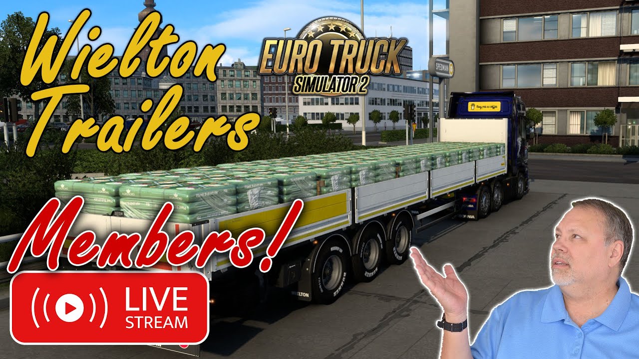 Wielton Trailer DLC All-Europe Challenge in ETS2 Members Stream with PC ...