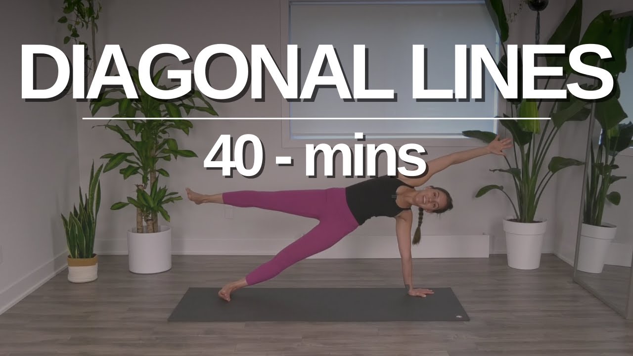 Diagonal Lines • 40 Minute Creative Yoga Flow - YouTube