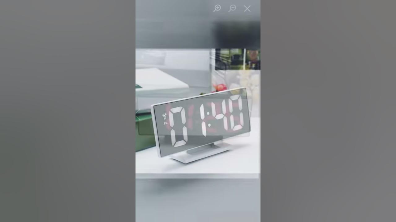 Jam Meja Digital LED Weker DS-3618L Digital Alarm Clock Mirror - Merah - YouTube