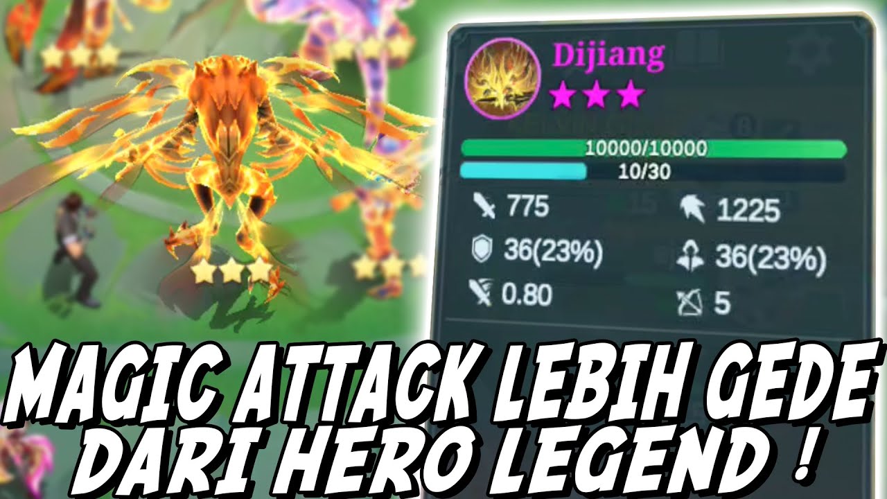 DIJIANG MAGE TITAN MODE ! MAGIC ATTACK 1200 ! BUSET UDAH KAYAK HERO ...